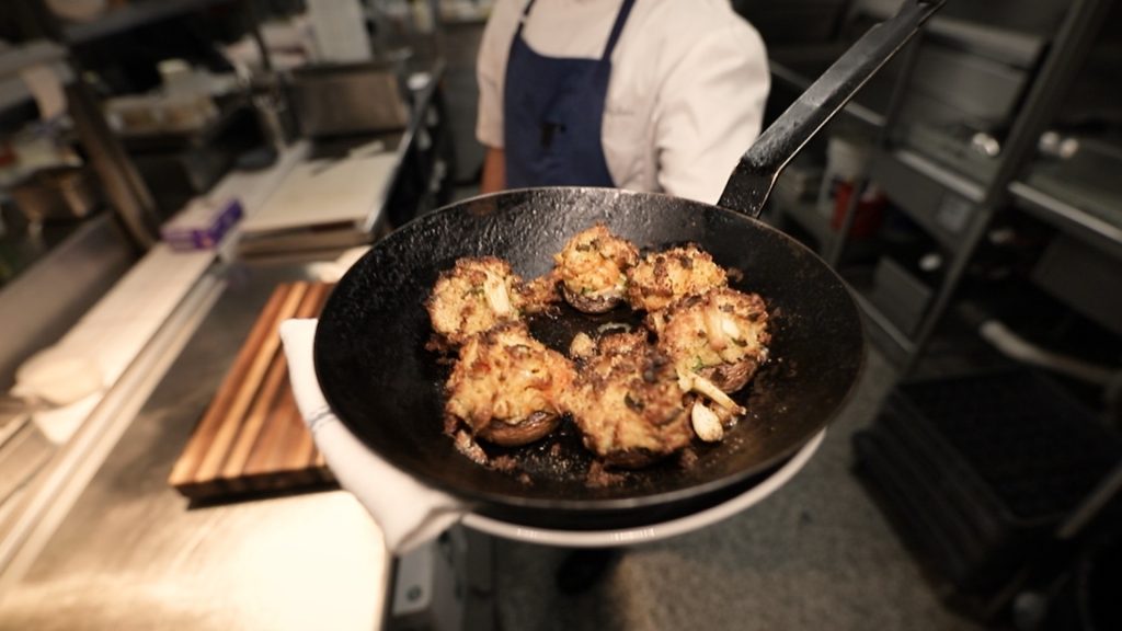 Seafood Stuffed Mushrooms by Chef Cory Bahr - Tony Chachere's