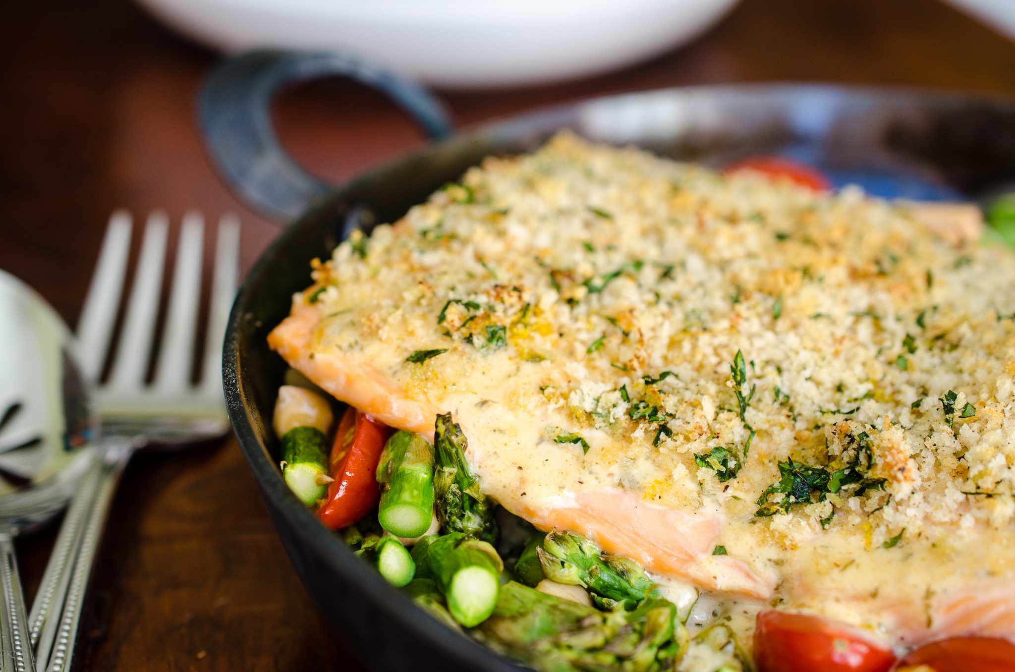 Crunchy Creole Ranch Salmon by Chef Virginia Willis - Tony Chachere's