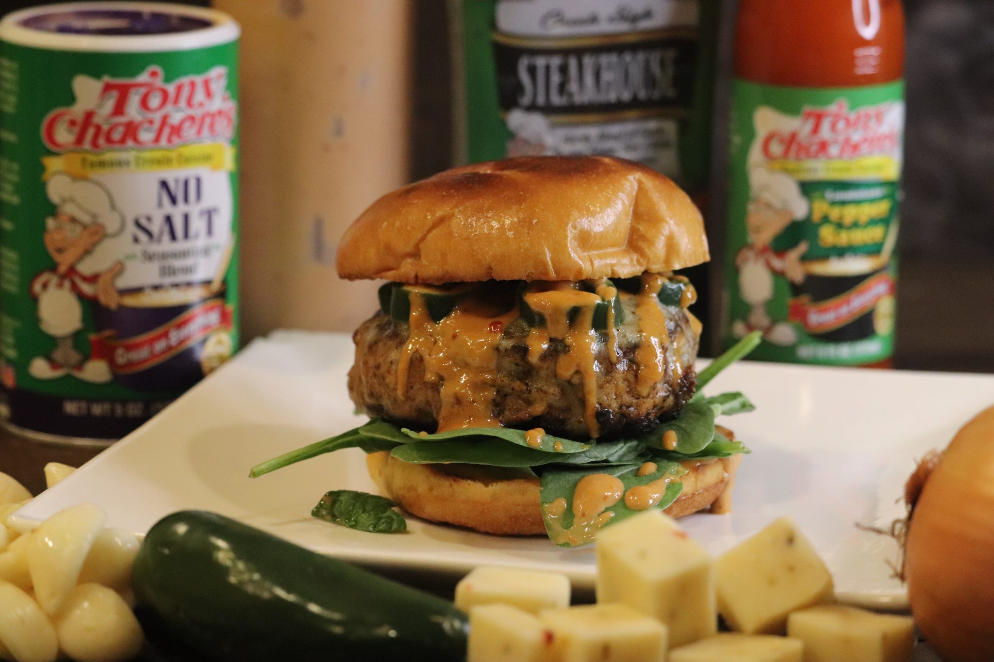 Pepper Jack Turkey Burger by FlyChefAldenB - Tony Chachere's